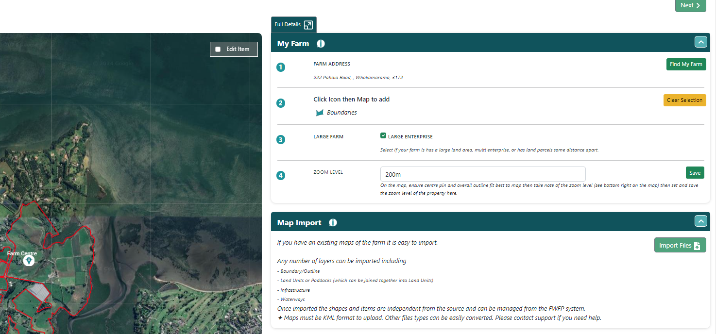 Importing Map Boundaries - QCONZ FWFP